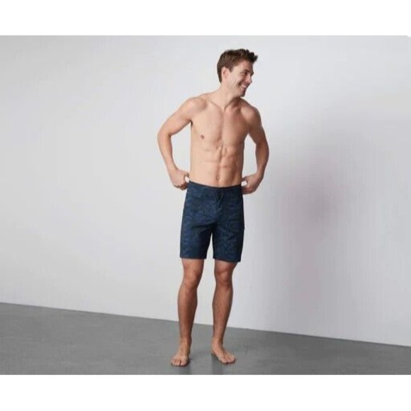 Mack Weldon | Swim | Mack Weldon Board Shorts Mens Xxl Blue Camo Zipper ...